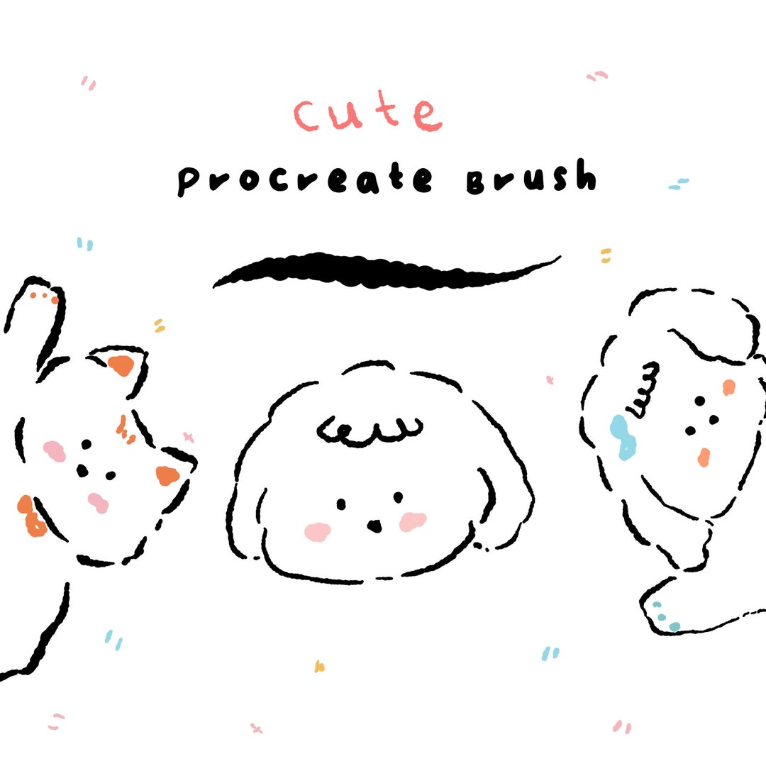 Cute Procreate Brush| Pressure Sensitive| Instant Download - Etsy