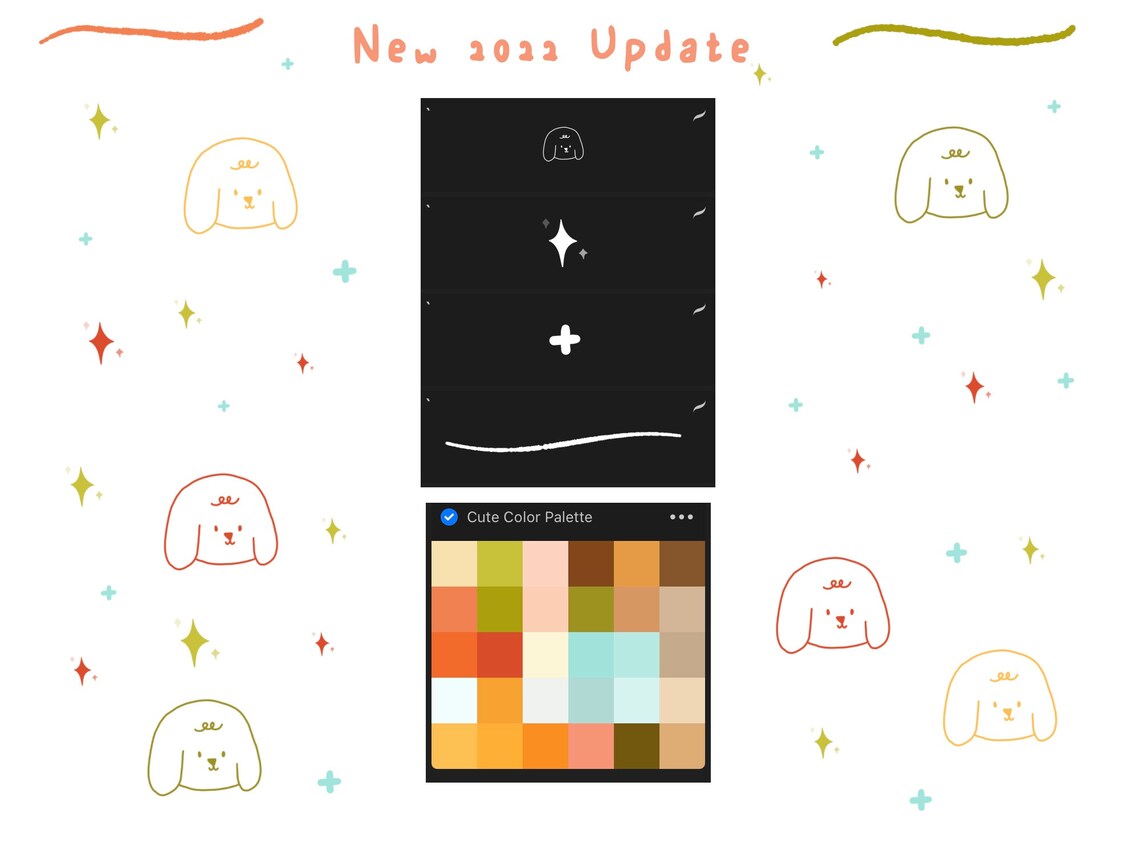 Cute Procreate Brush Pressure Sensitive Instant Download - Etsy