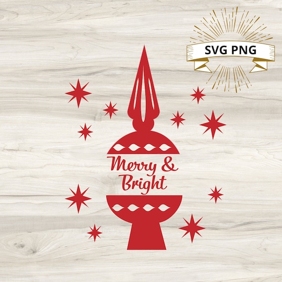 Vintage Tree Topper SVG Vintage Christmas SVG Ornament SVG | Etsy