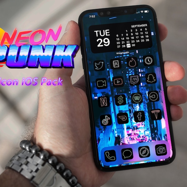 Ios 14 Icons Neon - Etsy