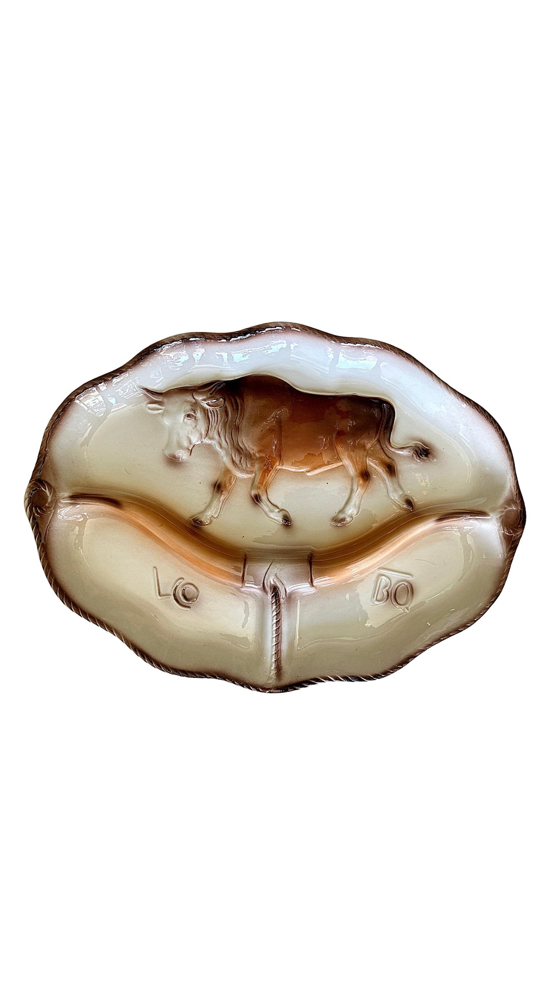 Mid Century Lane & Co. Van Nuys, CA Long Horn BBQ or Meat Platter C ...