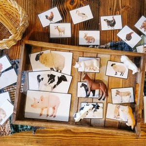 Farm Animal Flashcards, Animal Matching, Farm Animal Learning, Farm ...