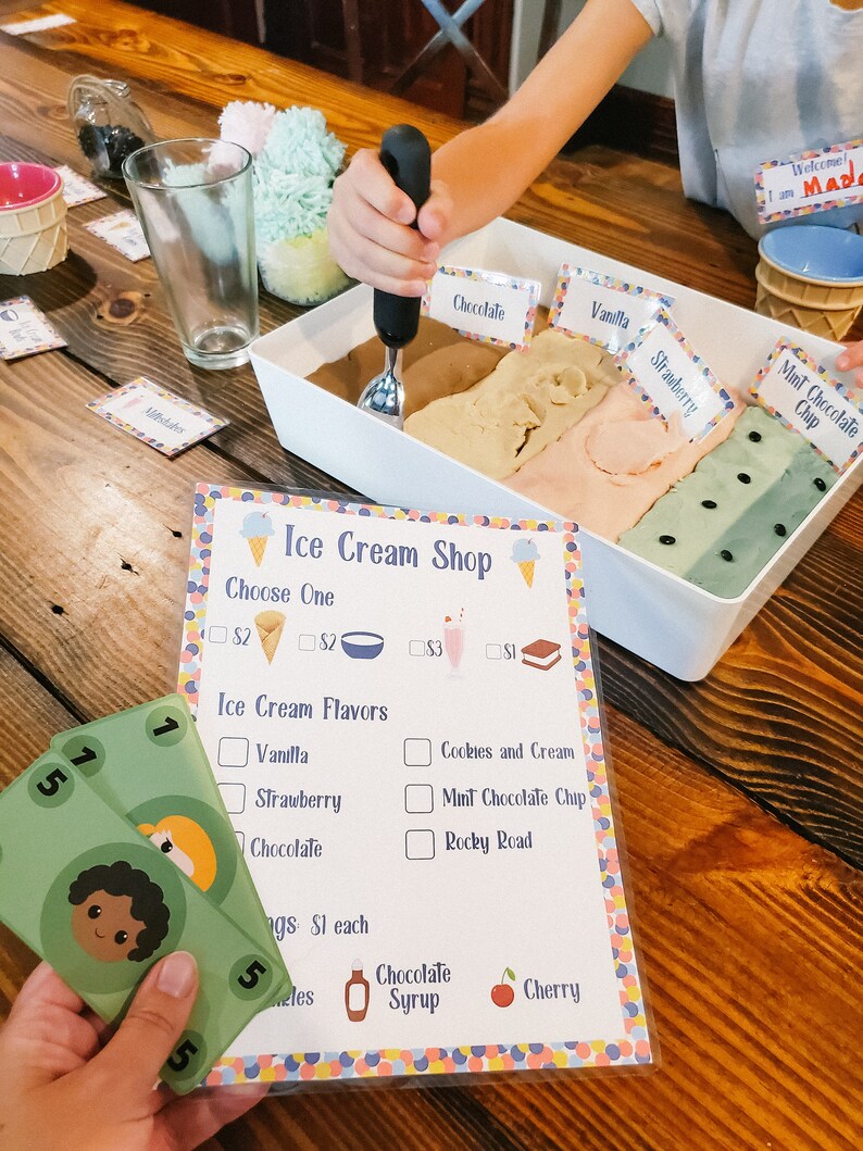 Ice Cream Shop Dramatic Play - Etsy