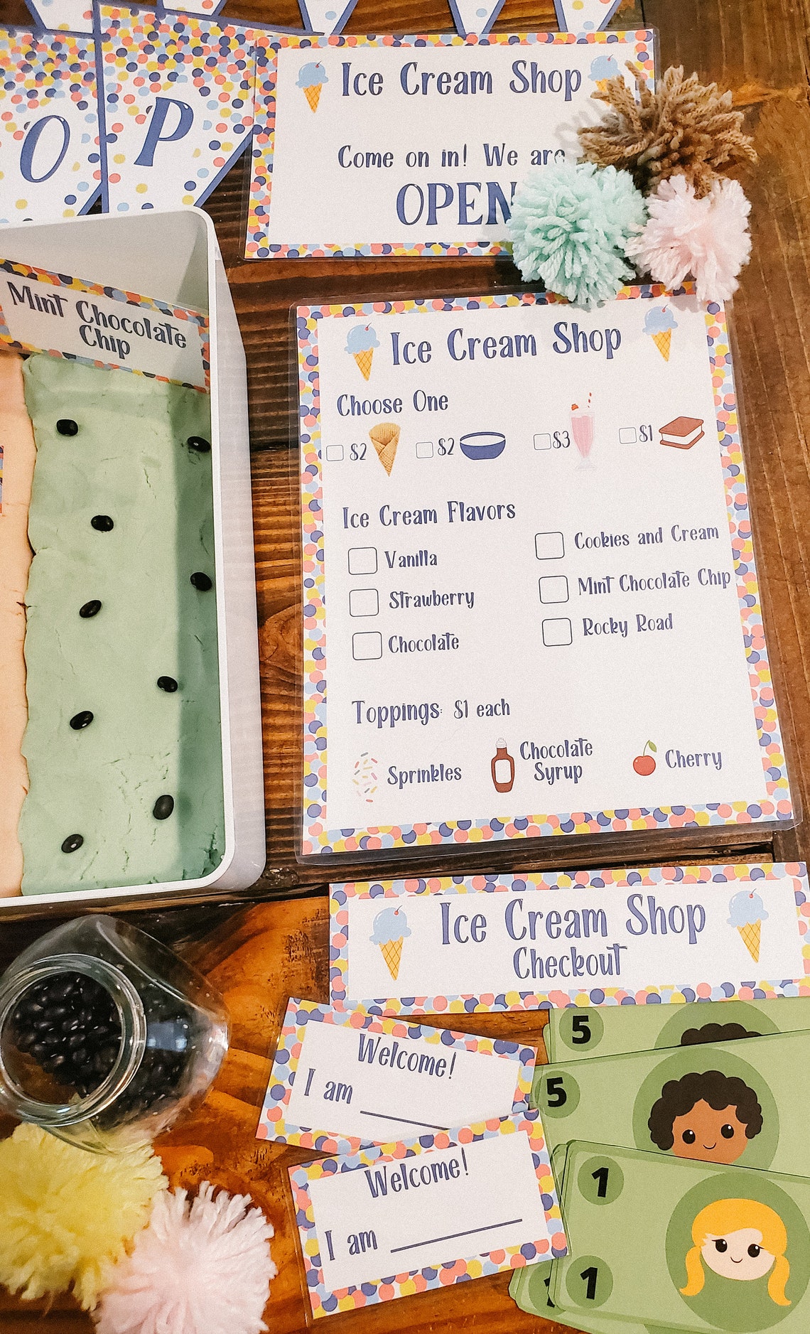 Ice Cream Shop Dramatic Play - Etsy