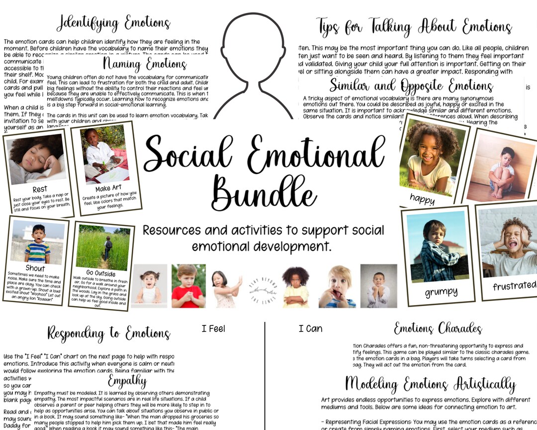 Social Emotional Learning Bundle, Feelings, Emotions, Emotional ...