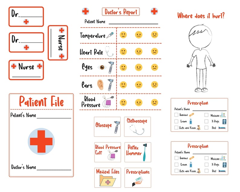 Doctor Dramatic Play, Nurse Play, Hospital Play, Doctor's Office ...