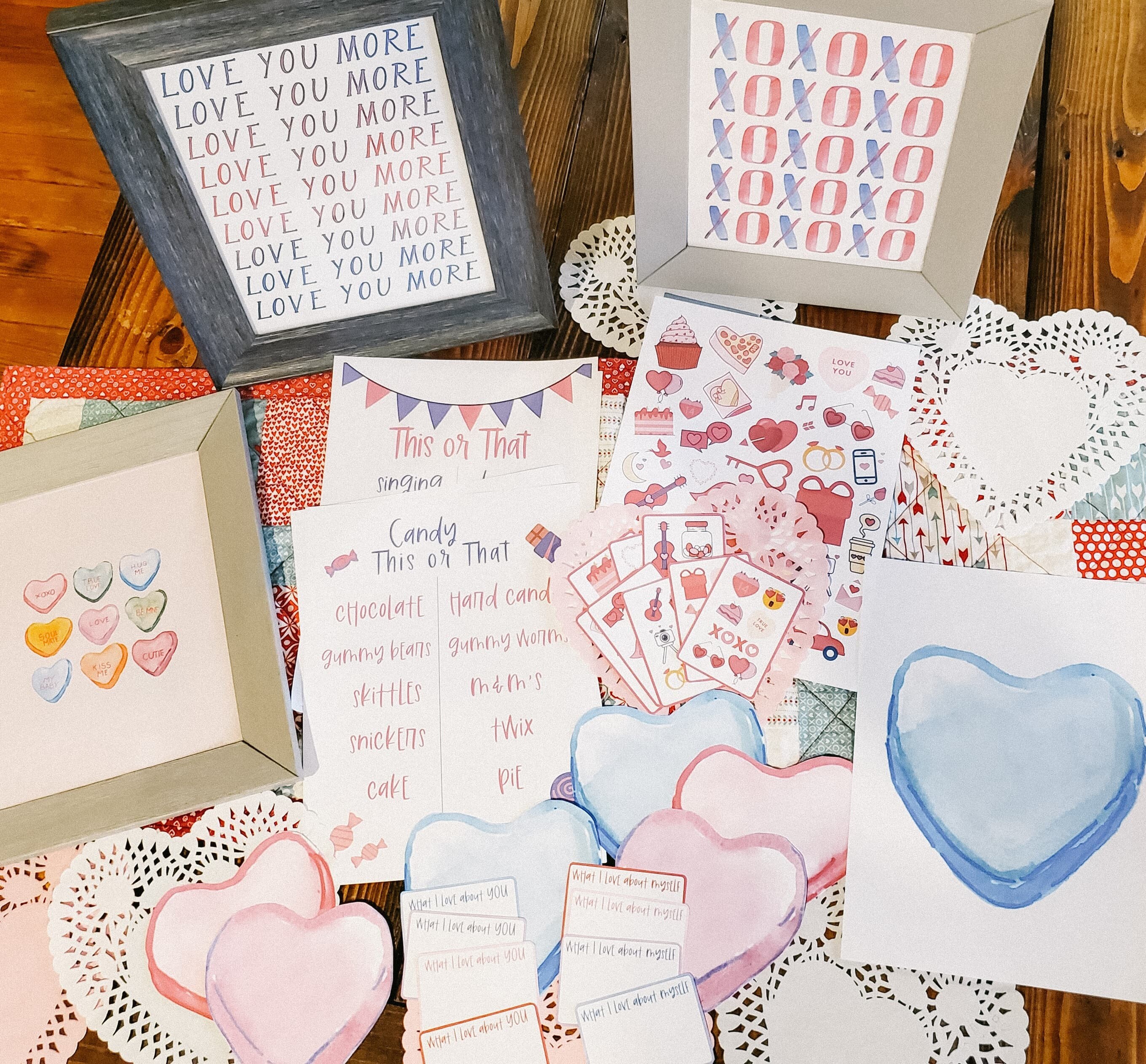 Valentine's Day Bundle, Galentine's Day, Valentine's Day Prints, Heart ...