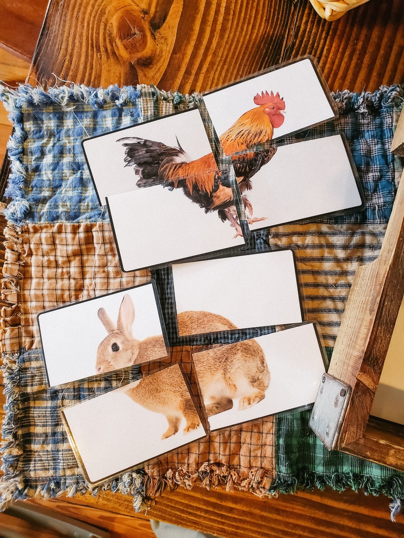 Farm Animal Flashcards, Animal Matching, Farm Animal Learning, Farm ...