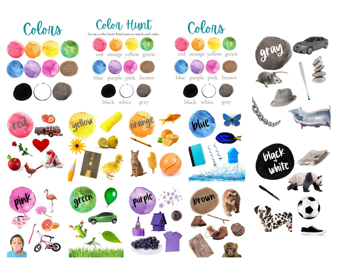 Color Resource Printables, Learning Colors, Basic Colors, Color Posters ...