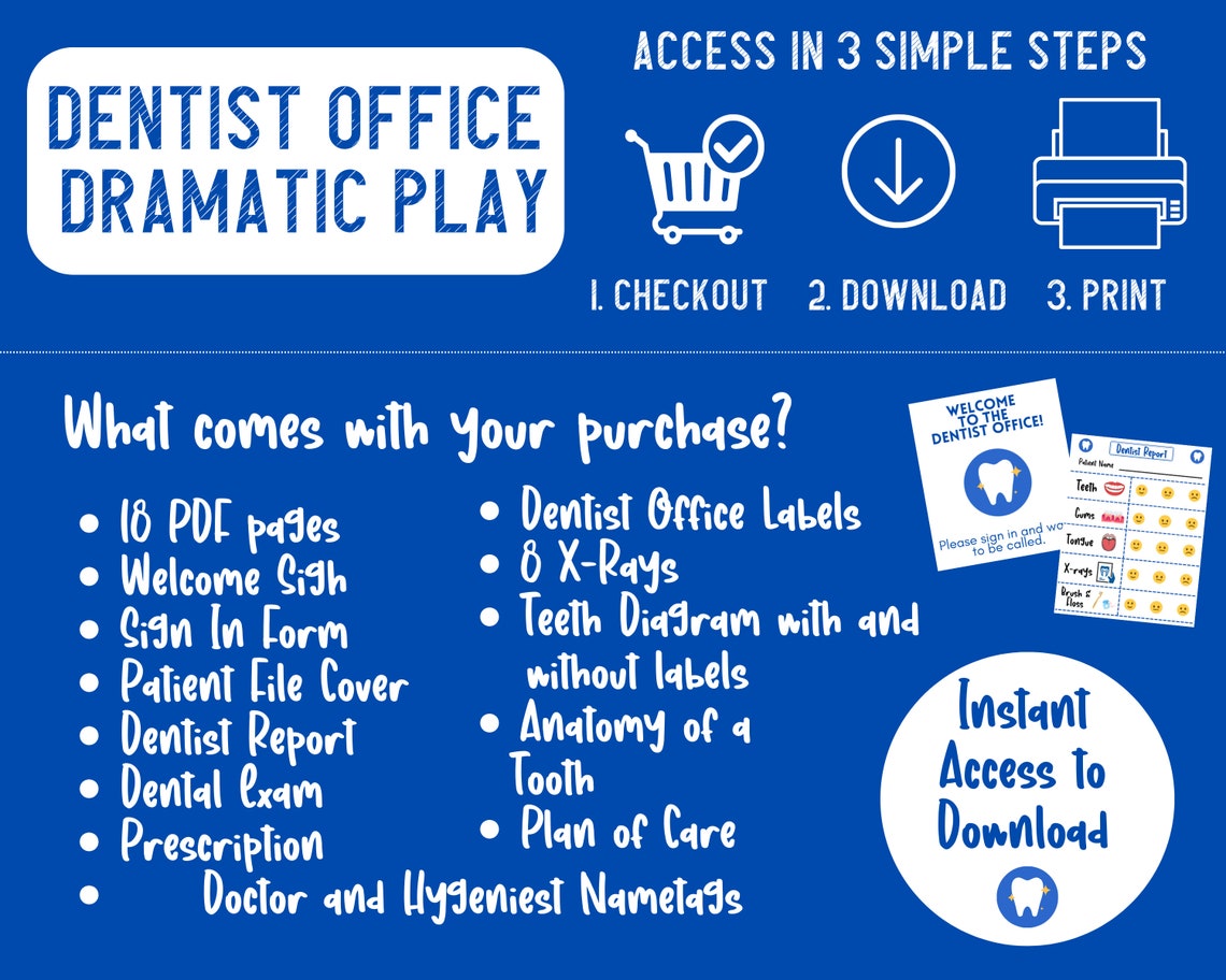 Dentist Office Dramatic Play - Etsy
