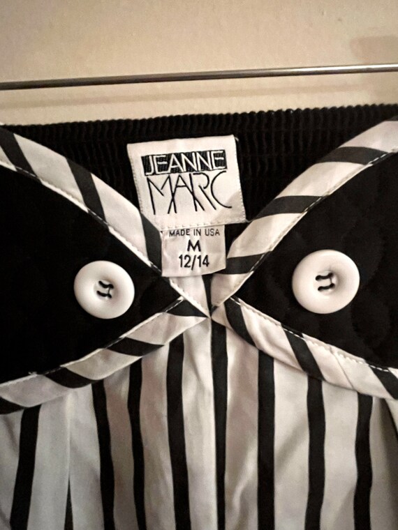 Rare Vintage Jeanne Marc Black and White Set - Pant a… - Gem