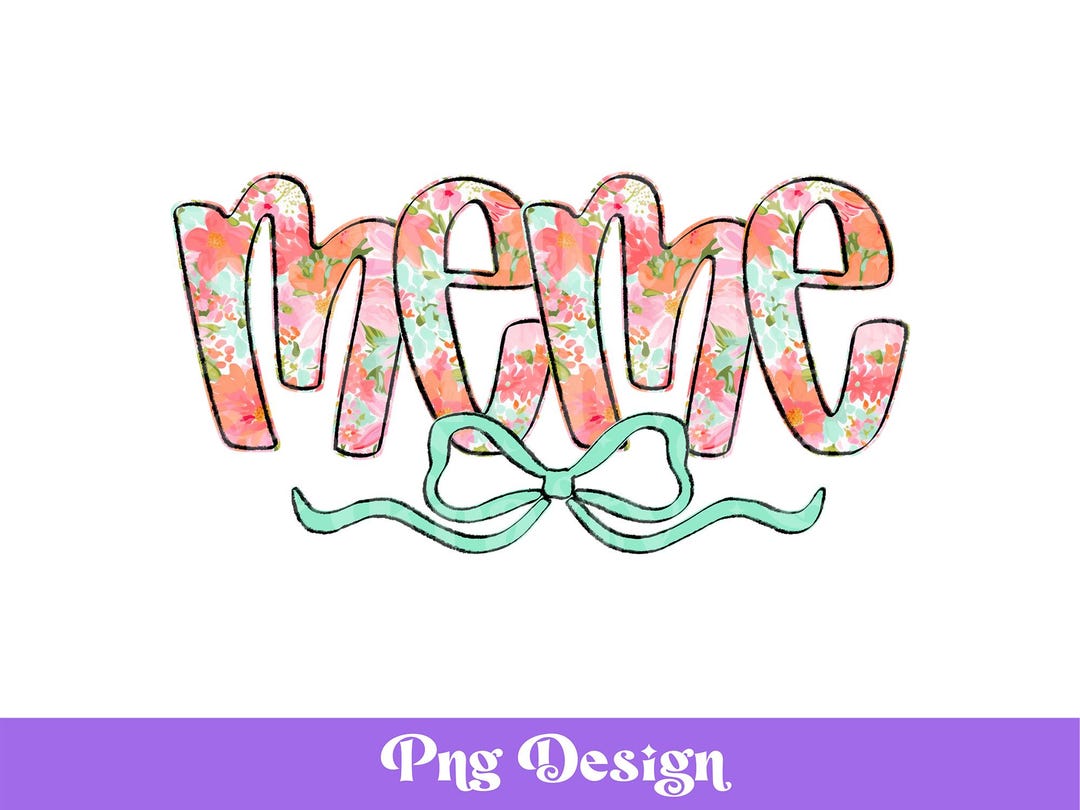 Preppy Meme PNG Design, Bright Doodle Letters, Sublimation, DTF Design ...