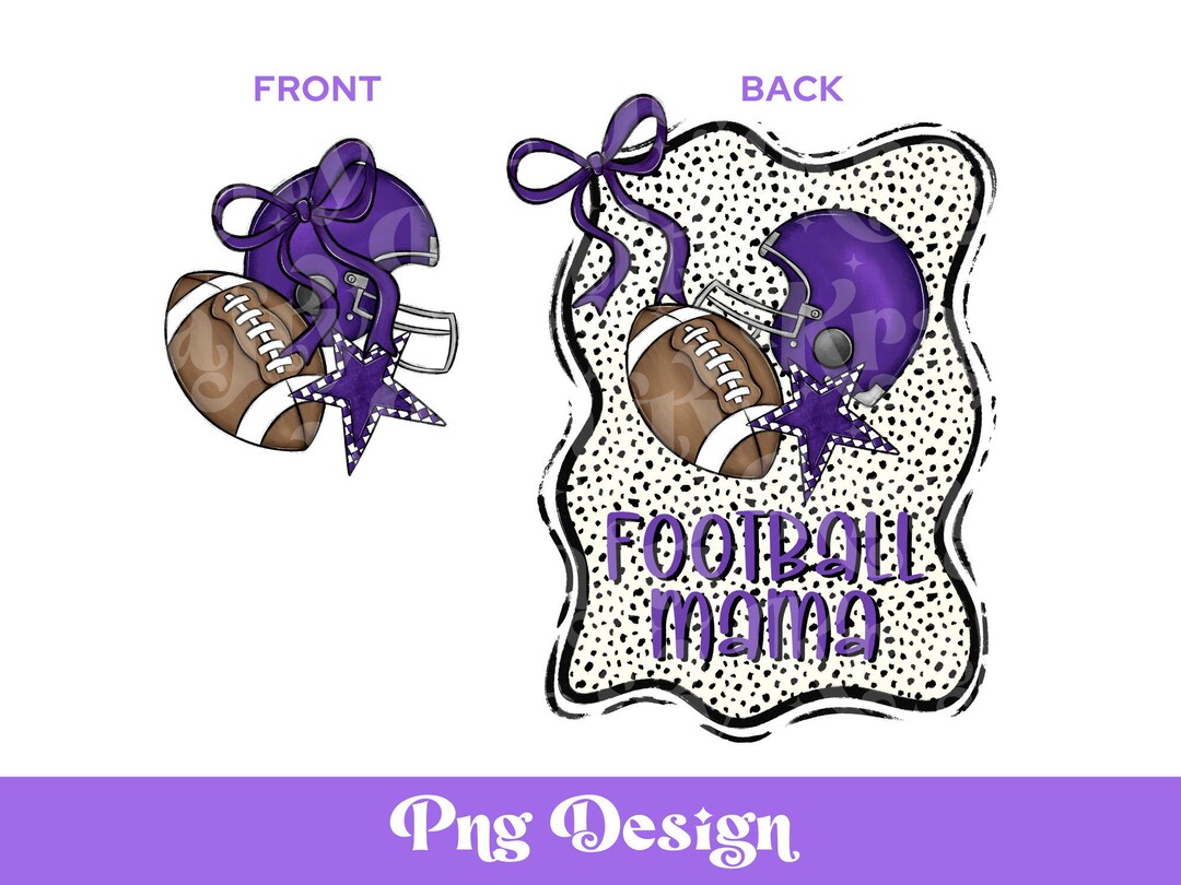 Checkered Football PNG, Shirt Design, Hand Drawn, Game Day, Coquette ...