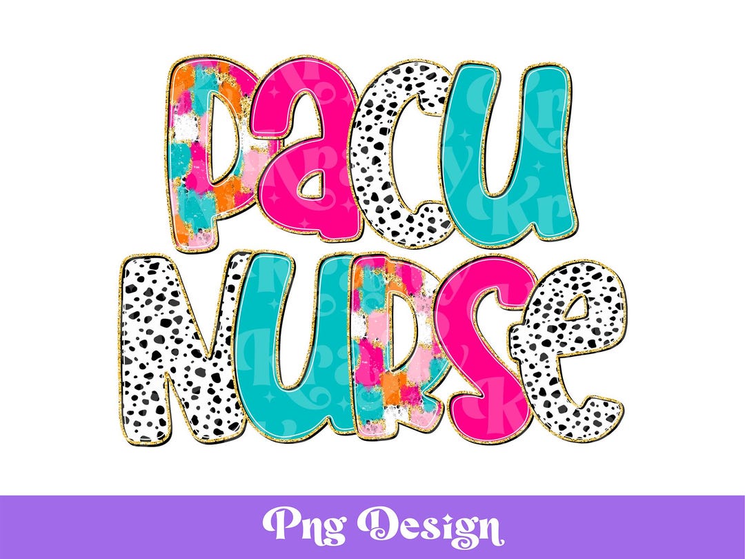 Pacu Nurse Png, Medical, Sublimation Designs, Colorful DTF, Bright ...