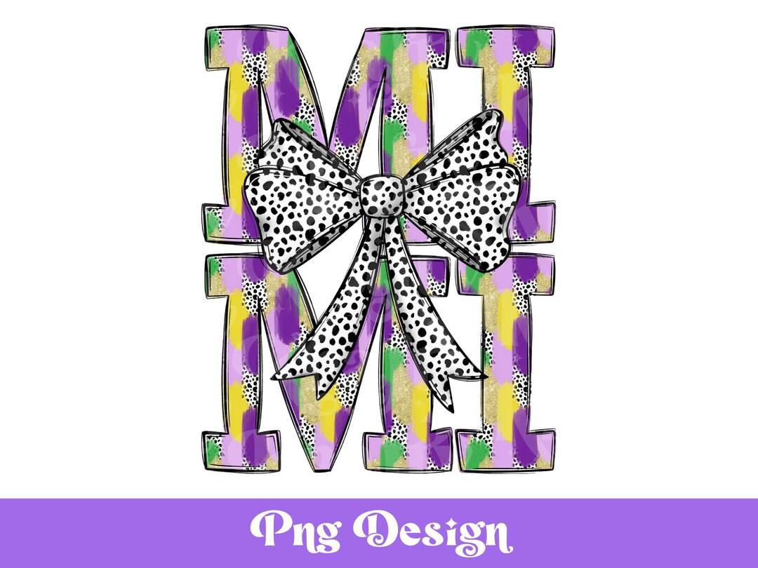 Mimi Mardi Gras PNG, Sublimation Designs, Louisiana Clipart, New ...