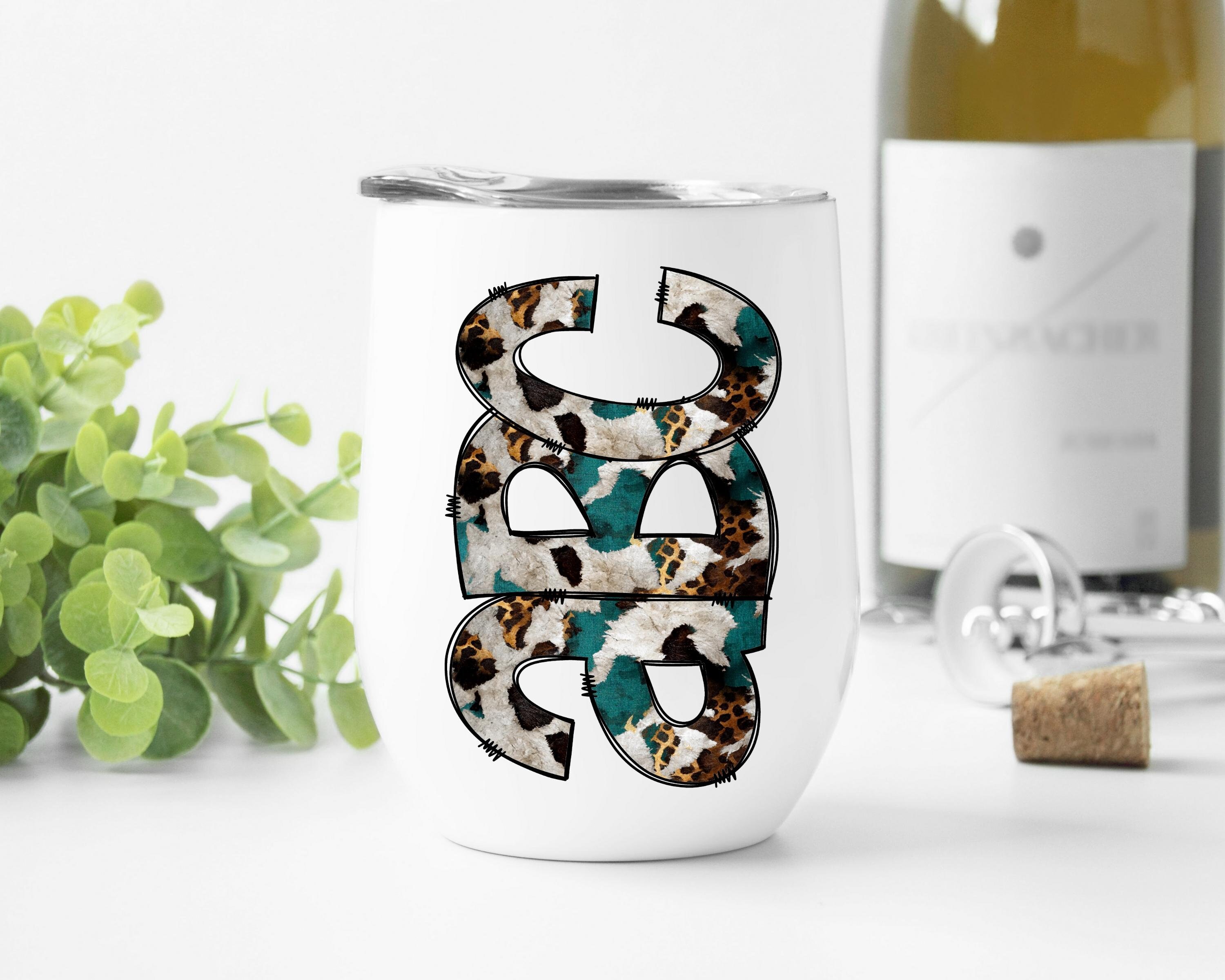 Cow Print Doodle Alphabet Clipart, Animal Pattern, Western Turquoise ...