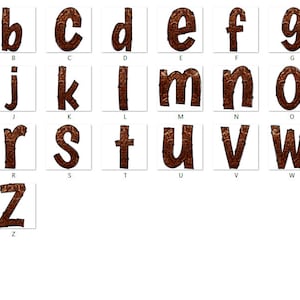 Tooled Leather Letters, Western Doodle Alphabet Clipart, Sublimation ...