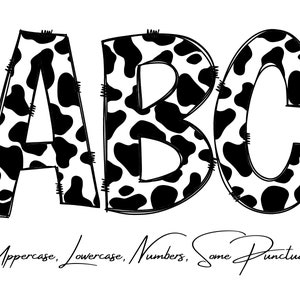 Black and White Cow Design - Etsy