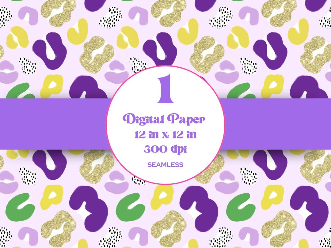 Hand Drawn Cheetah Seamless Pattern, Animal Print, Digital Repeatable ...