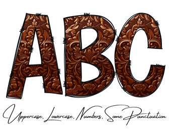 Western Letters Leather - Etsy