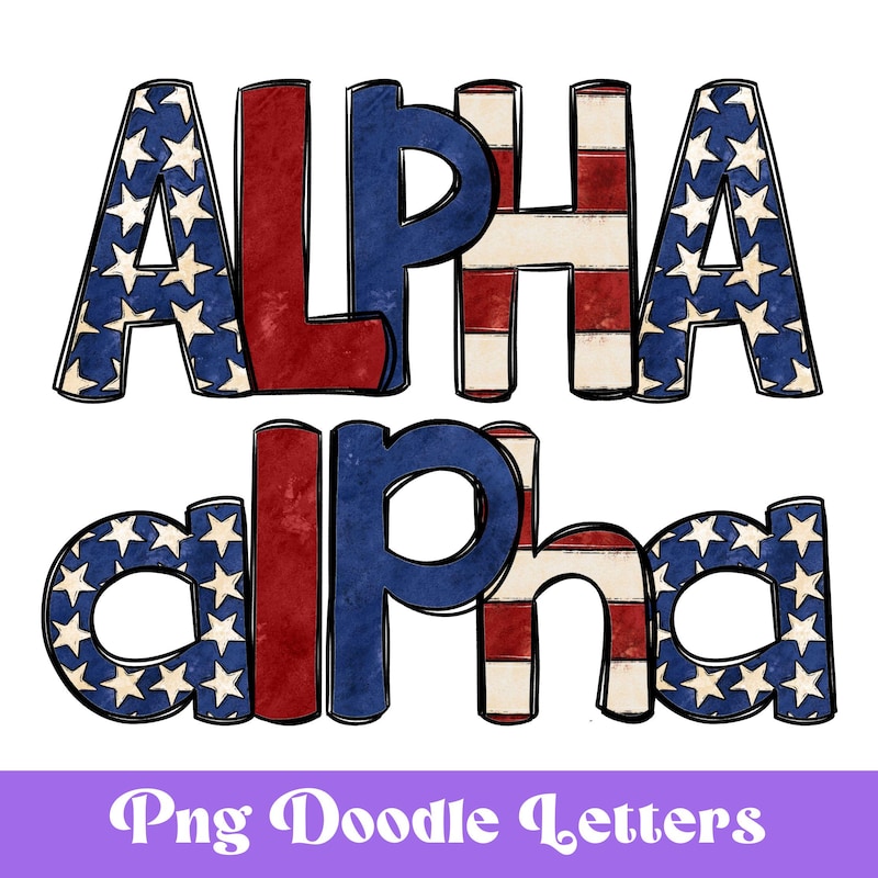 Patriotic Letters - Etsy