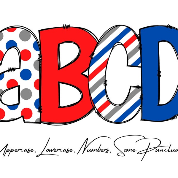 Doodle Alphabet - Etsy