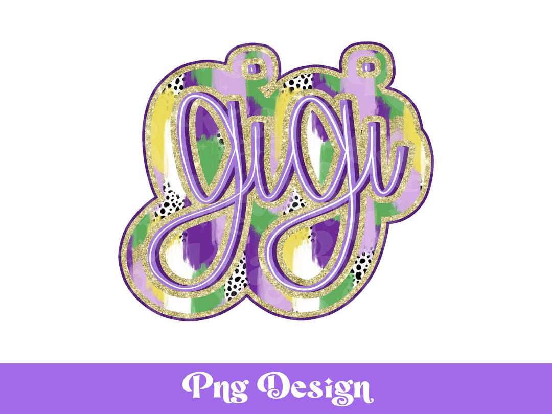 Gigi Png, Sublimation Designs, DTF, Gold Glitter, Shirt Design ...