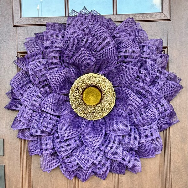 Purple Burlap - Etsy