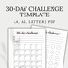 30-day Challenge Template, Printable Planner | A4, A5, Letter | PDF - Etsy