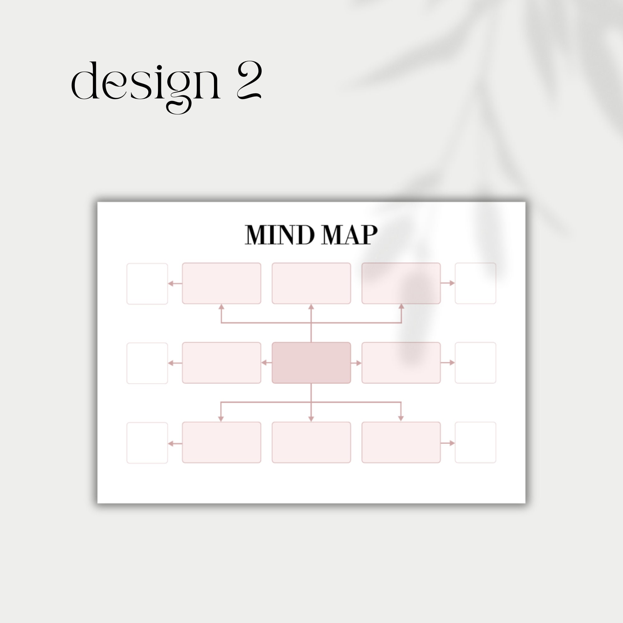 4 Mind Map Template, Printable Planners, Idea Boards, Template for ...