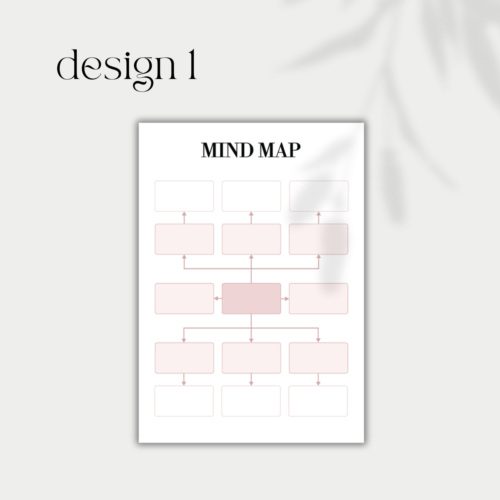 4 Mind Map Template, Printable Planners, Idea Boards, Template for ...