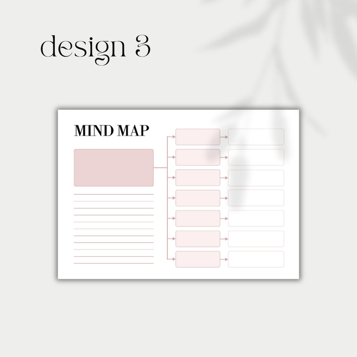 4 Mind Map Template, Printable Planners, Idea Boards, Template for ...