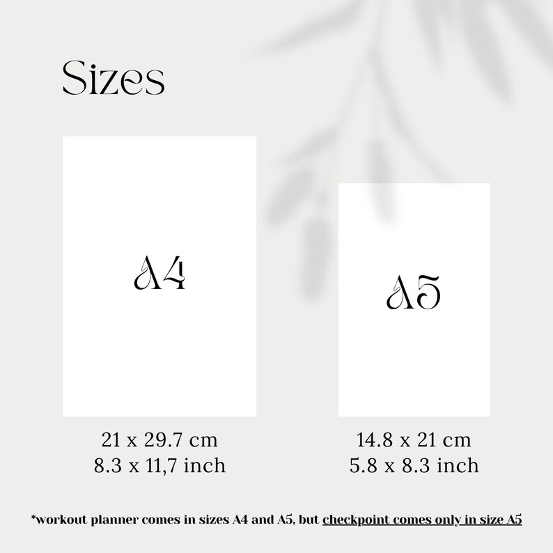 Workout Planner, Printable Exercise Schedule, Fitness Tracker | A4, A5 ...