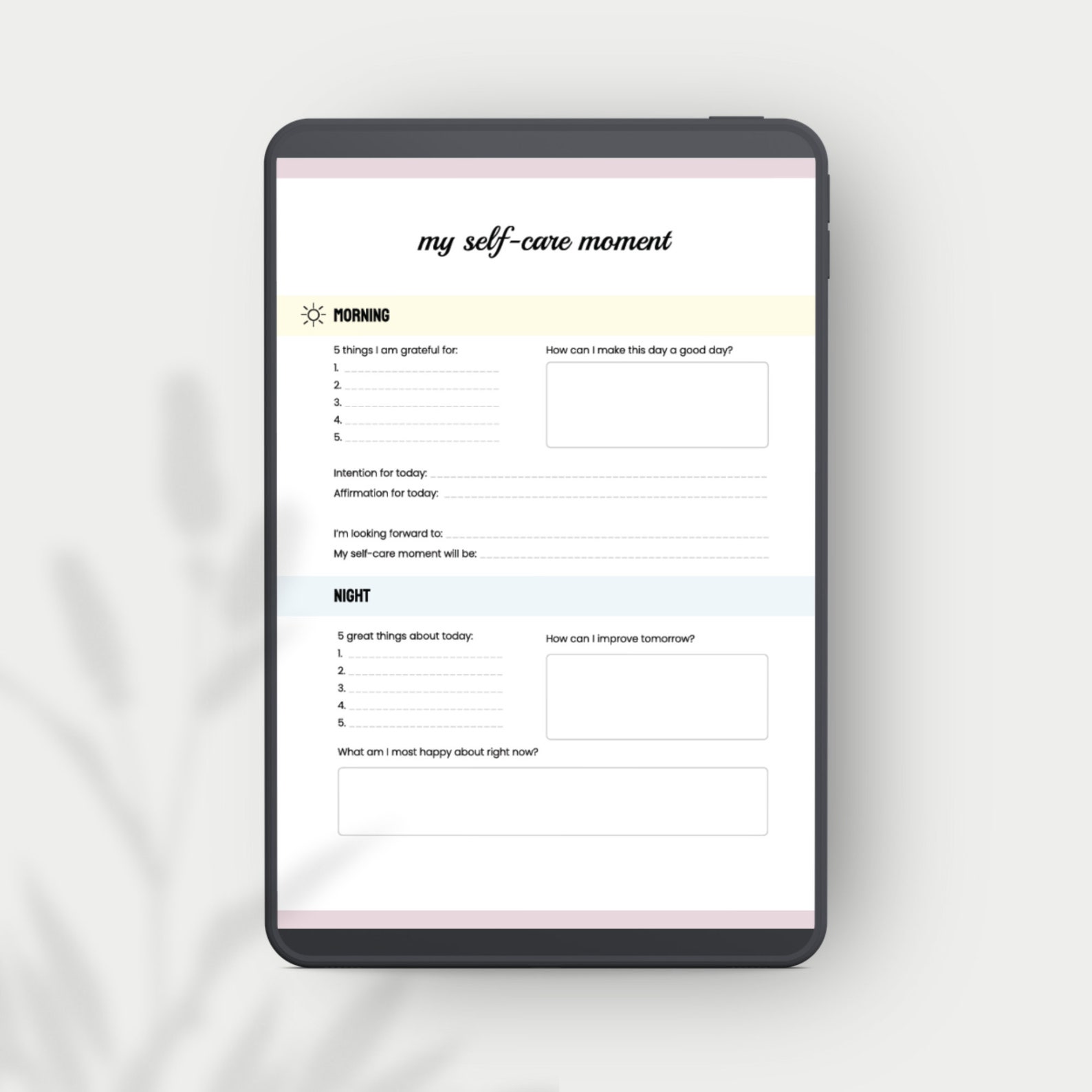 Daily Gratitude and Reflection Printable, Daily Check-in, Gratitude ...