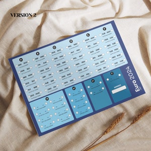 Euro 2024 Printable Wallchart CEST, Tournament Wallchart, UEFA Euro ...