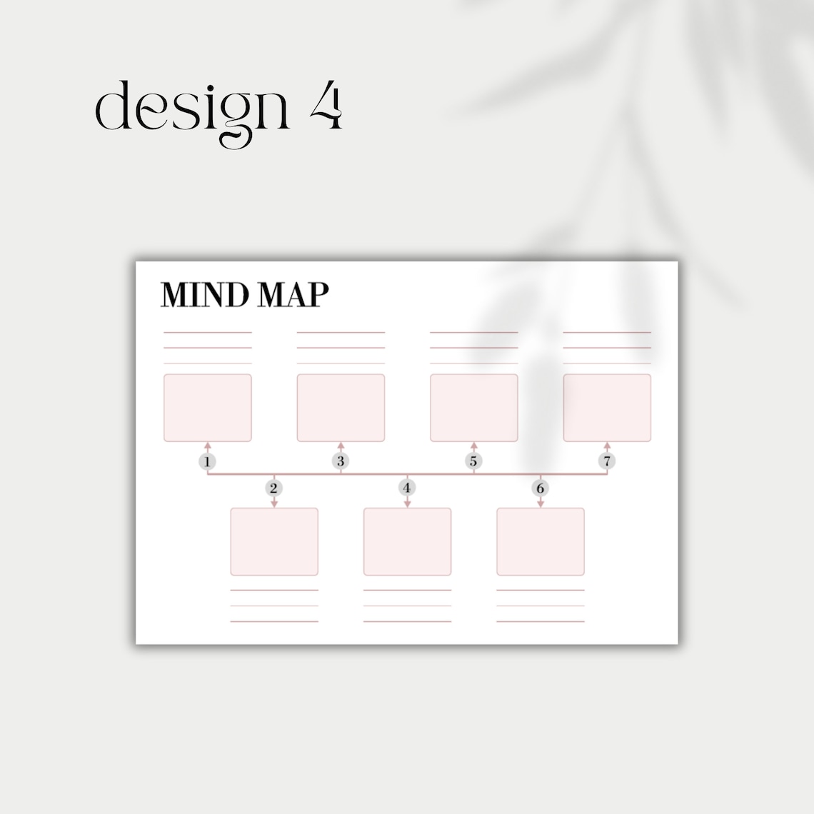 4 Mind Map Template, Printable Planners, Idea Boards, Template for ...