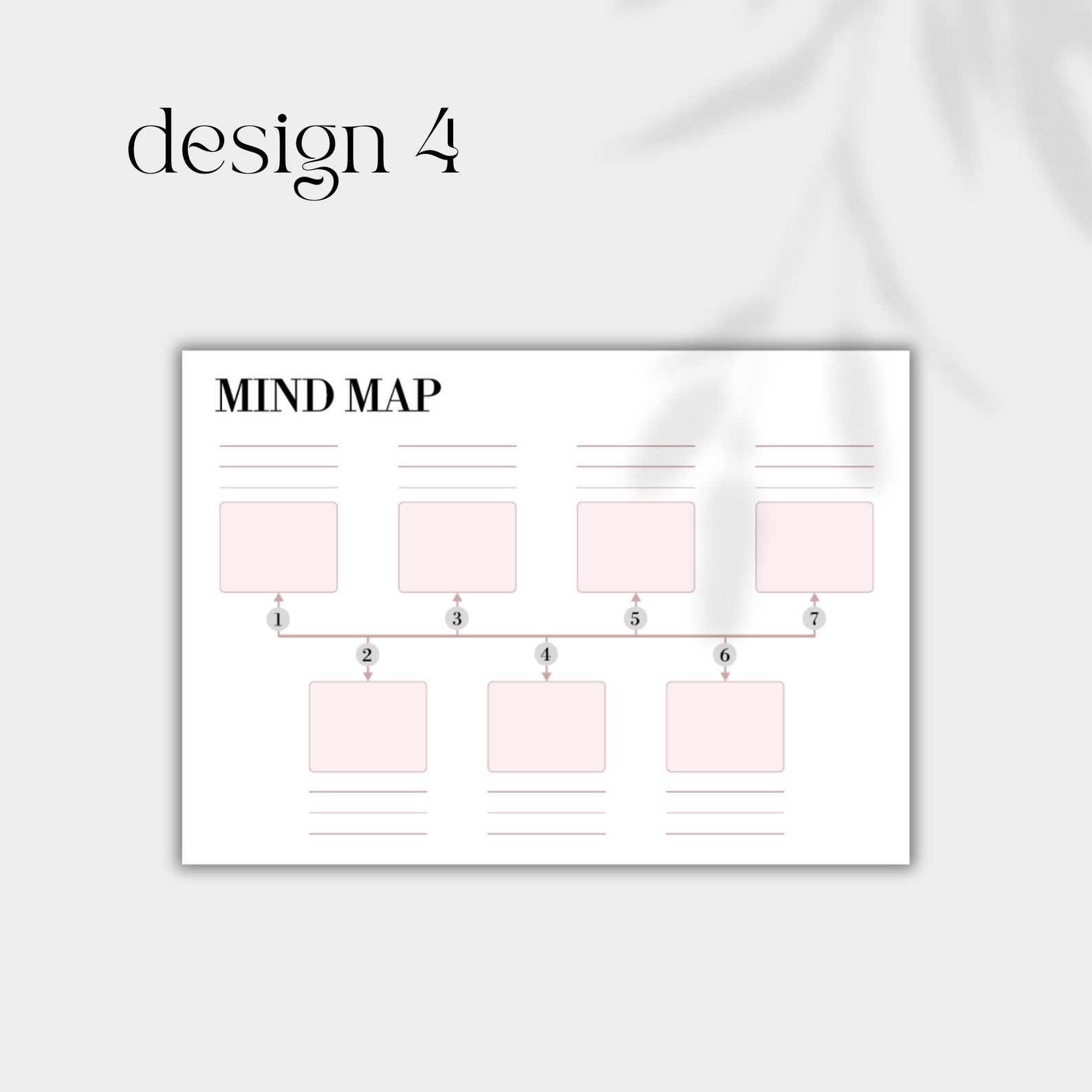 4 Mind Map Template, Printable Planners, Idea Boards, Template for ...