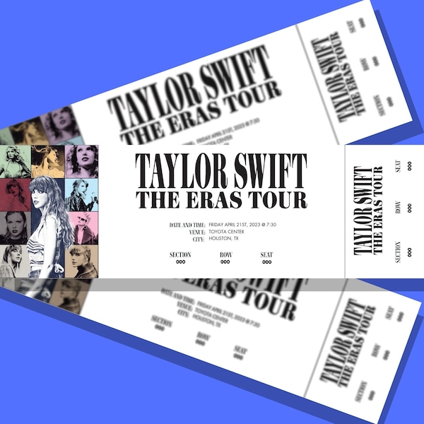 Eras Tour Ticket - Etsy