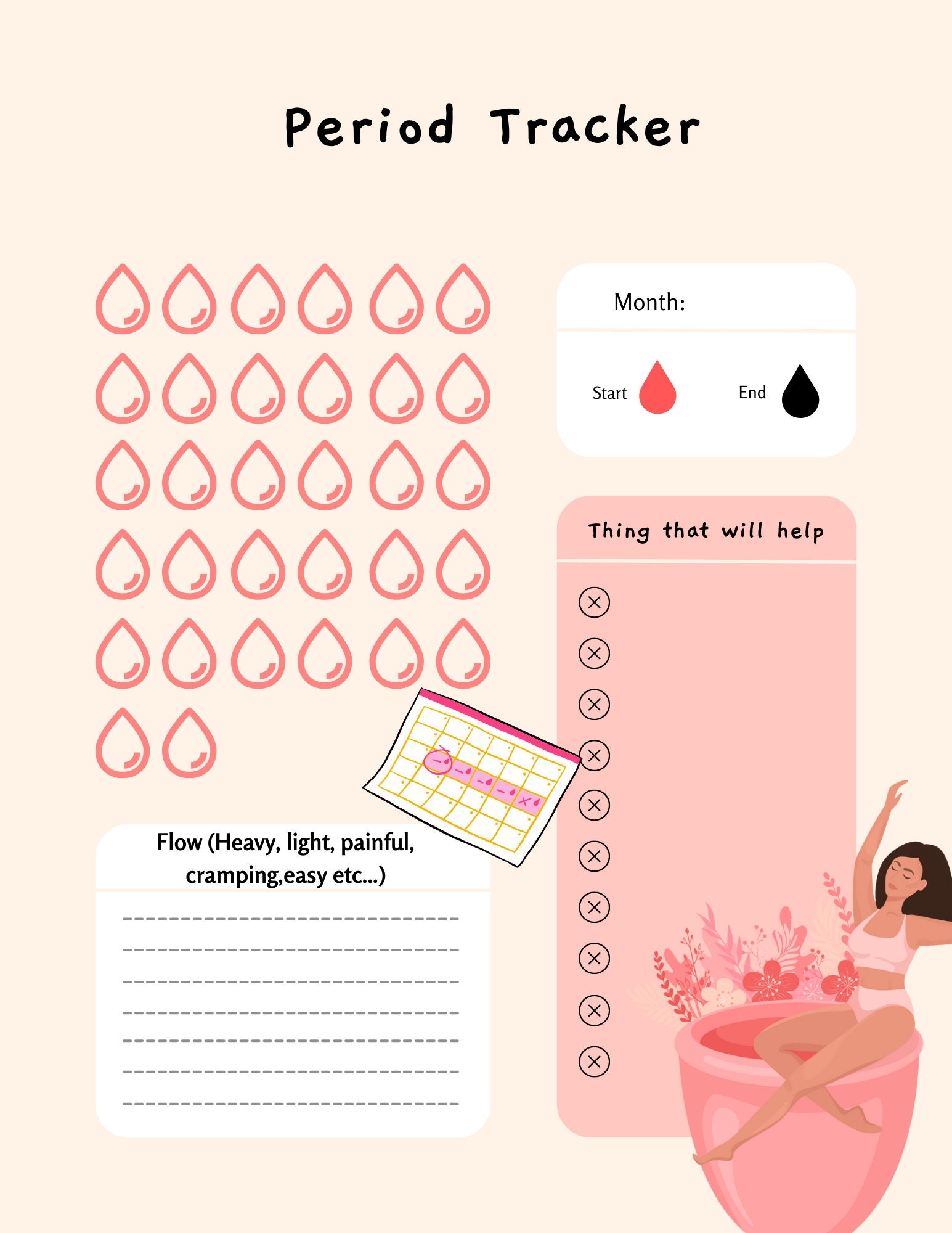 That Girl Planer Templates - Etsy