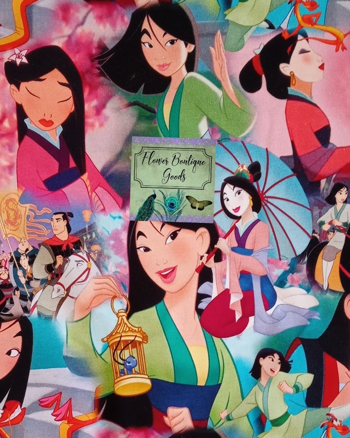 Mulan/ Disney/ Tumbler/ Mask/ Fabric Cut/ 9"×14"/ Cotton Lycra - Etsy