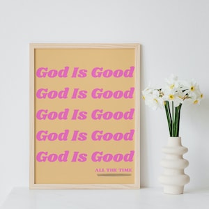 God is Good Wall Art Printable Instant Download Christian Home Decor ...