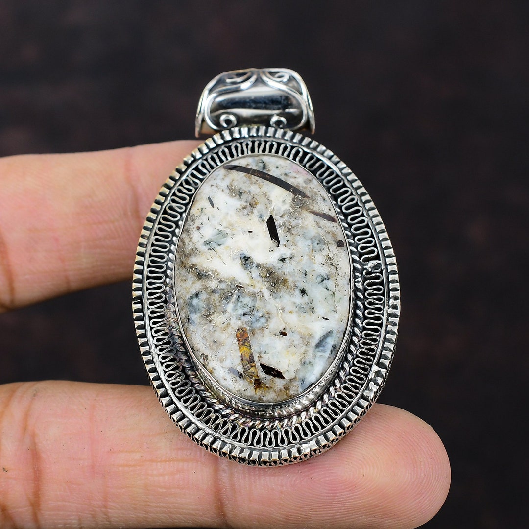 Astrophyllite Pendant Handmade Pendant Gemstone Jewelry 925 Sterling ...