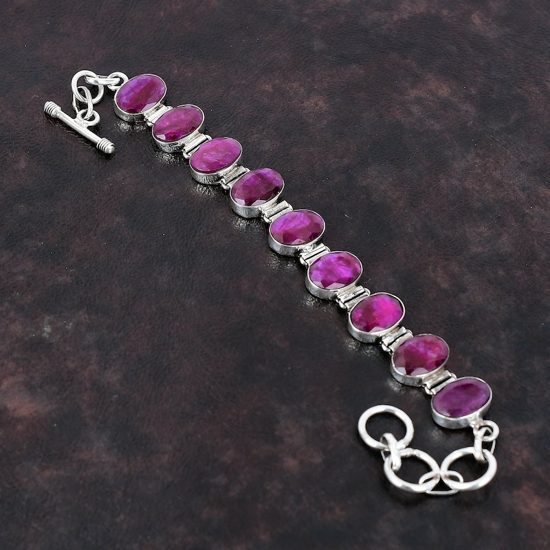 Ruby Bracelet - Etsy