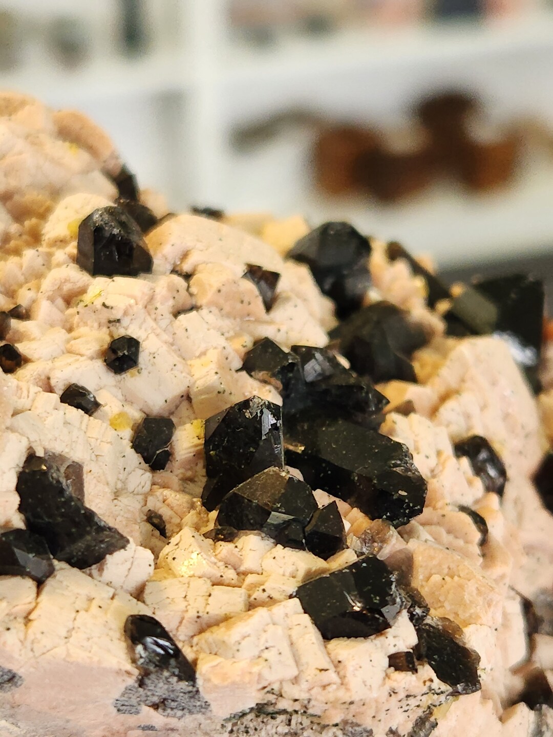 Black Quartz - Pink Feldspar - Epidote - Etsy