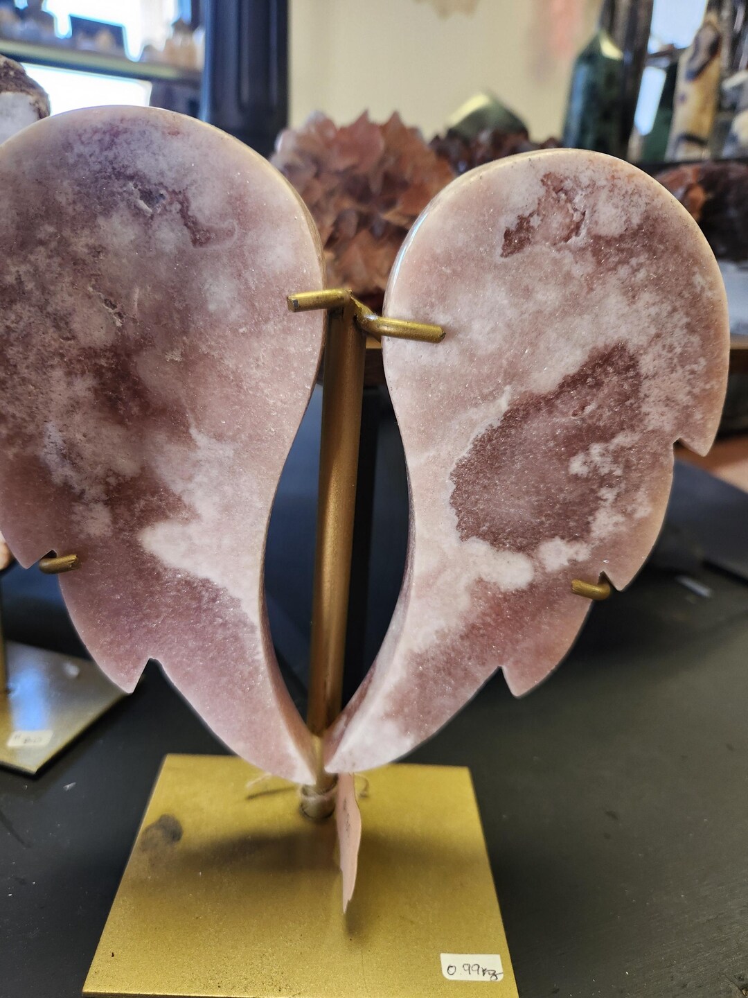 Pink Amethyst on Stand - Etsy
