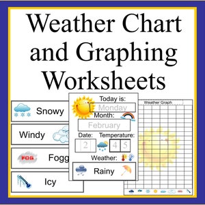 Weather Charts and Graphing Worksheets Weather Printables and ...