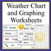 Weather Charts and Graphing Worksheets Weather Printables - Etsy