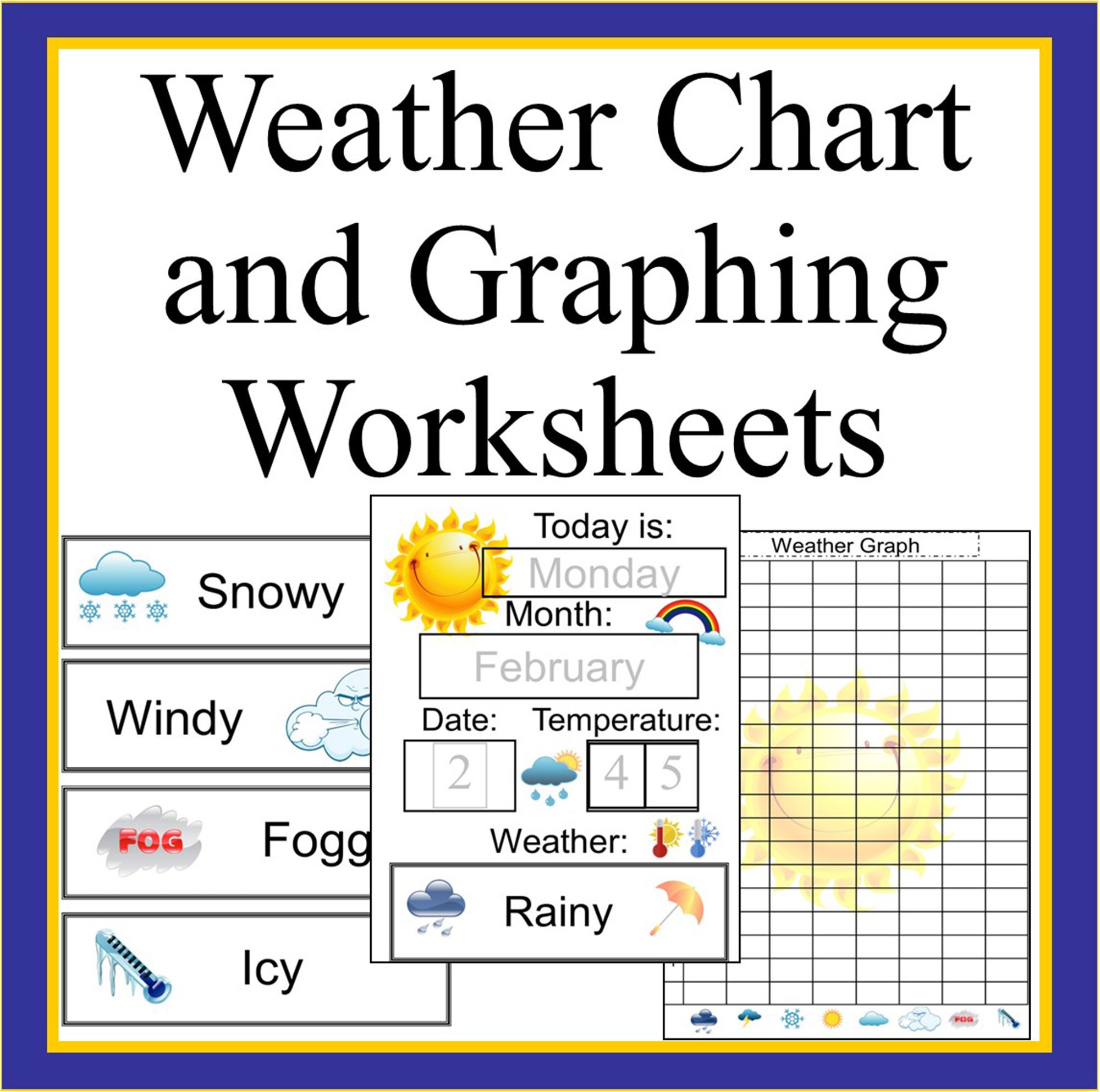 Weather Charts and Graphing Worksheets Weather Printables and ...