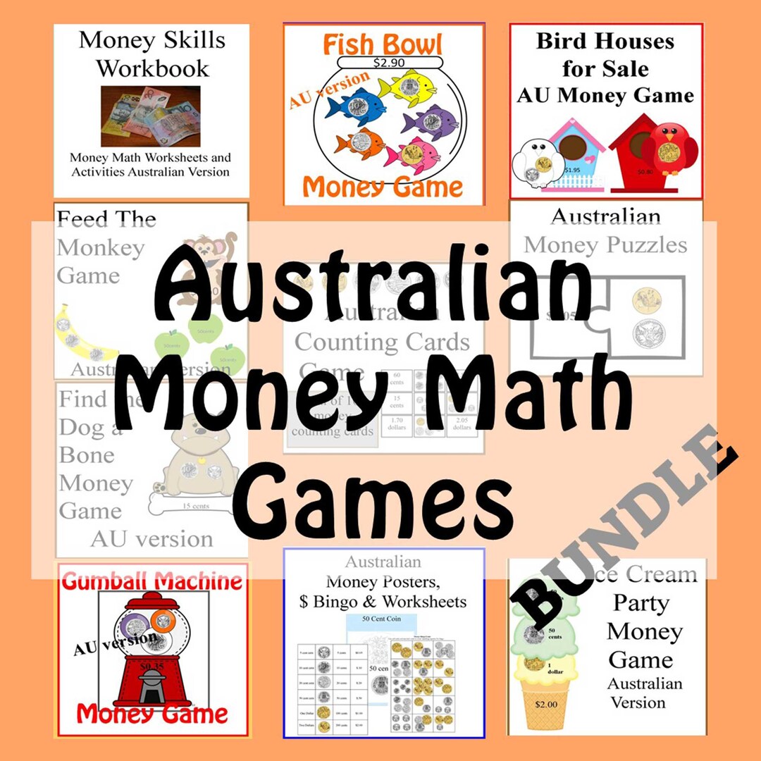 Australian Money Games and Math Skills Workbook- Ultimate BUNDLE Set ...