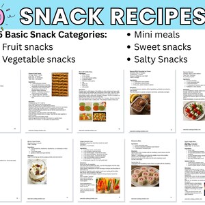 Snack Cookbook- 100 Healthy and Fun Recipes for Kids to Make-digital ...